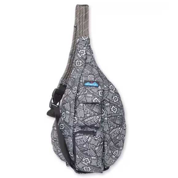 Kavu | Bags | Rare Print Kavu Womens Rope Sling Bagdoodle Ribbon Black ...